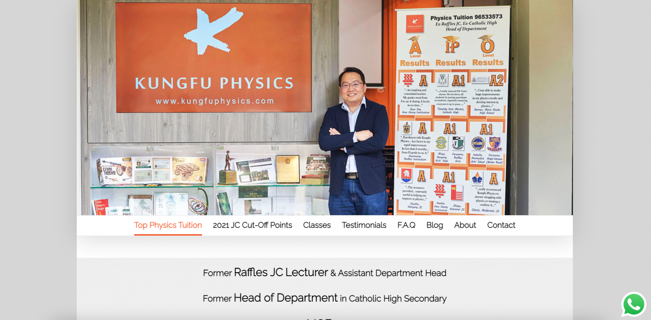 Physics Tuition in Singapore - 30 Top Physics Tuition Choices