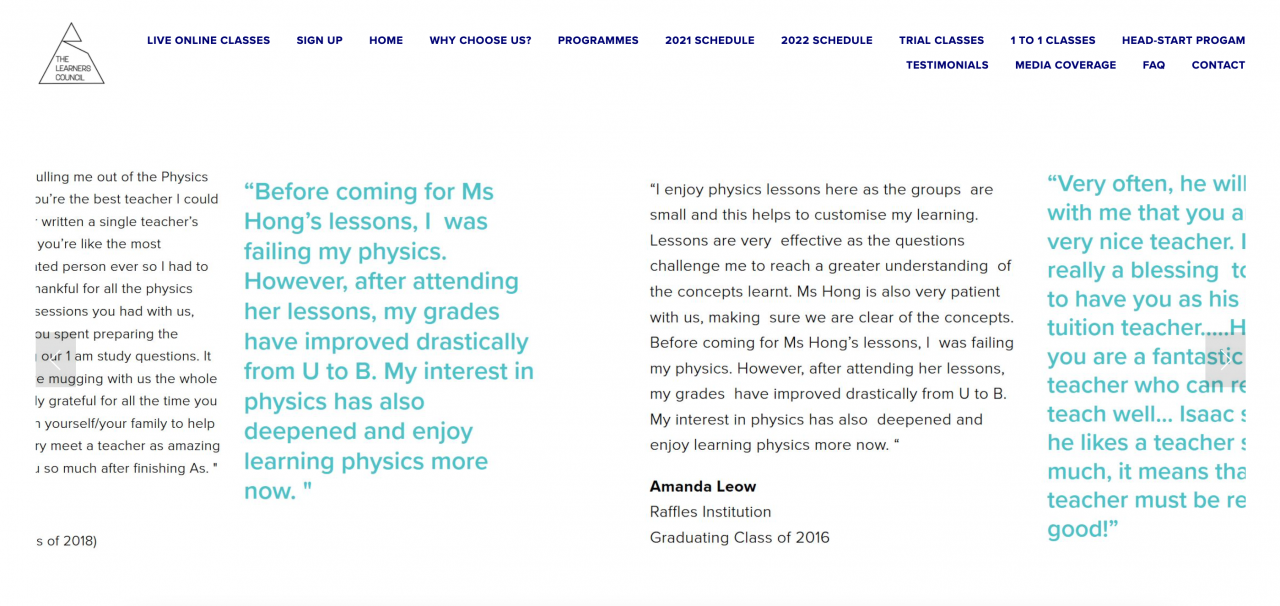 Science Tuition in Singapore - 30 Top Science Tuition Choices